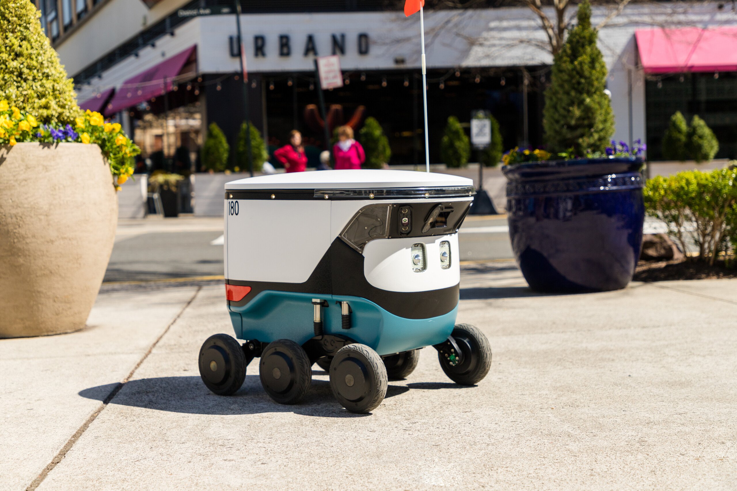 Food Delivery Robots Rolled Out at Mosaic in Fairfax, Virginia